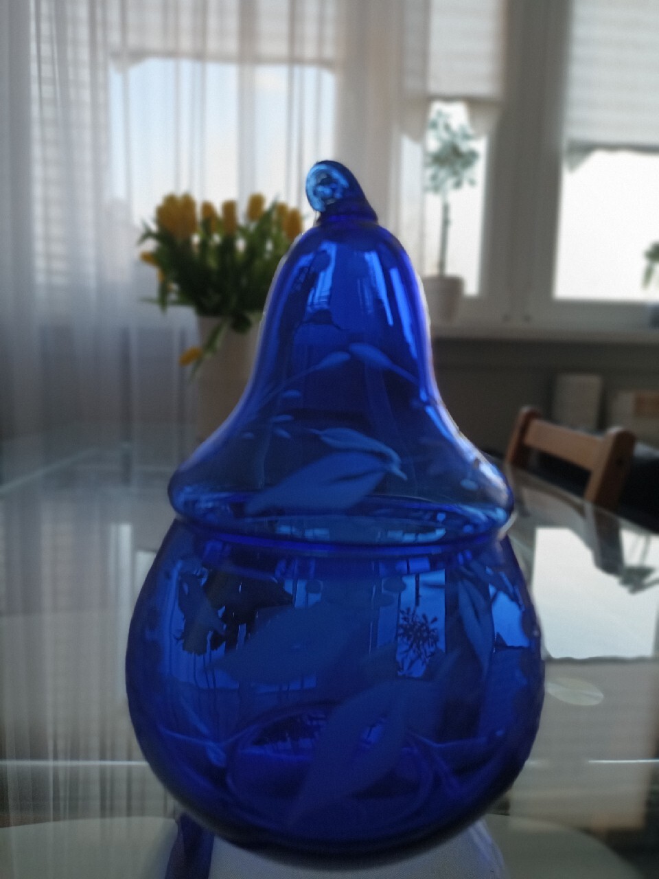 Kobaltowa bomboniera gruszka | Legnica | Kup teraz na Allegro Lokalnie