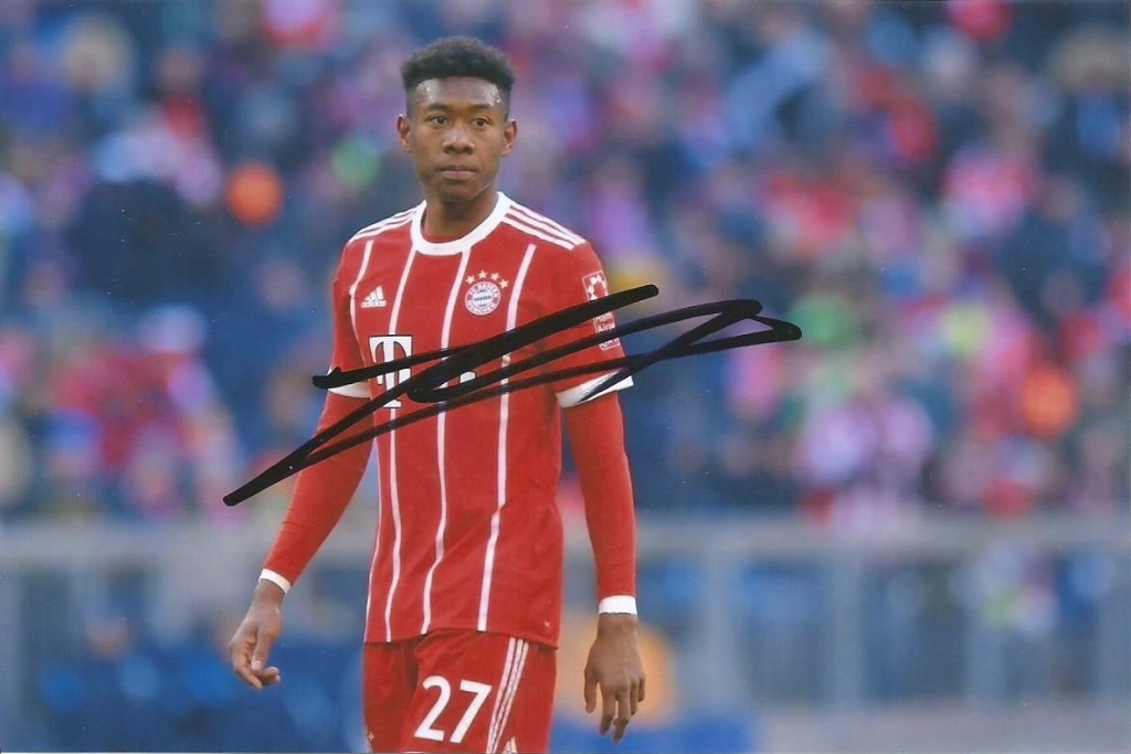 David ALABA autograf! BAYERN / REAL | Warszawa | Kup teraz na Allegro ...