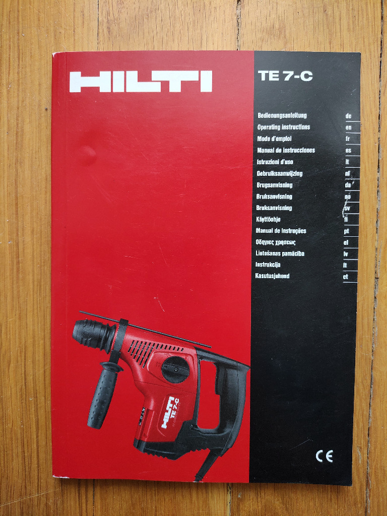 Instrukcja obsługi HILTI TE 7C | Elbląg | Kup teraz na Allegro Lokalnie