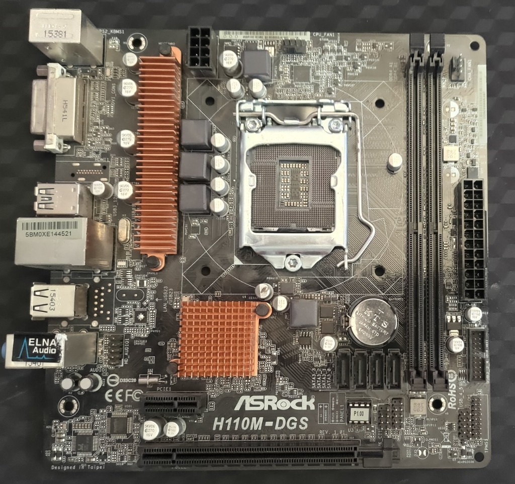 Płyta główna Asrock H110M-DGS | Białystok | Licytacja na Allegro Lokalnie