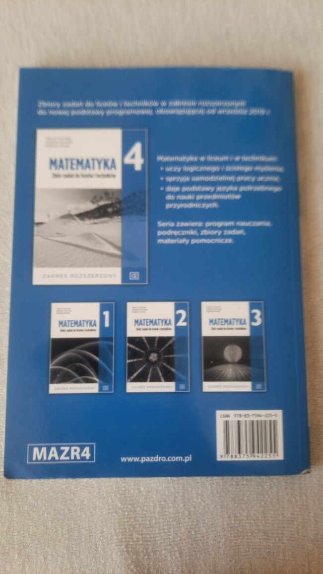 Matematyka 4 zbiór zadań ZR Pazdro | Kornatka | Kup teraz na Allegro ...