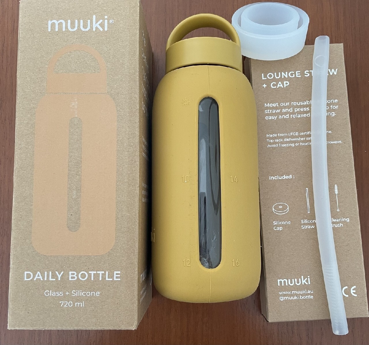 Butelka Muuki 720 ml Mustard Honey ze słomką z | Rakowiska | Kup teraz ...