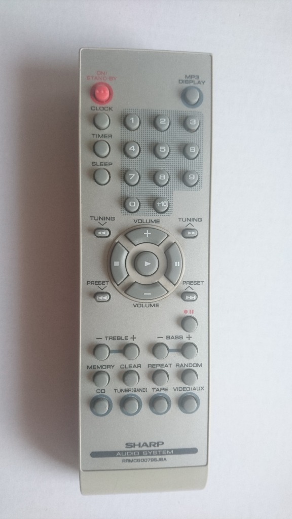 PILOT SHARP RRMCG0079SJSA SYSTEM AUDIO sprawny | GDAŃSK | Kup teraz na ...