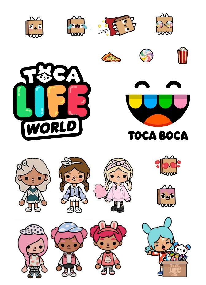 ZESTAW POSTACI TOCA BOCA OPŁATEK NA TORT | Rumia | Kup teraz na Allegro ...