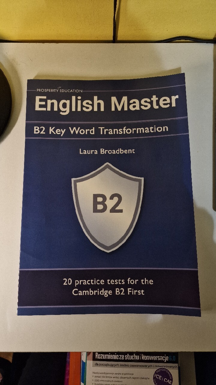 English Master Transformacje zdań B2 key word Cambridge Angielski Test ...