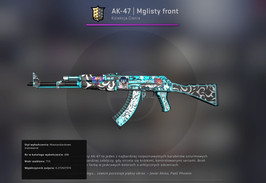 AK-47 Frontside Misty CS GO skin | Zalesie | Kup teraz na Allegro Lokalnie AK-47 Frontside Misty CS GO skin | Zalesie | Kup teraz na Allegro Lokalnie
