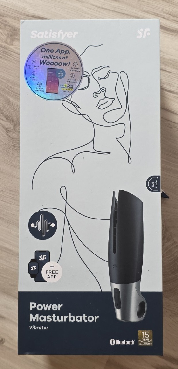 SATISFYER Power Masturbator wibrujący masturbator męski Black | Ruda ...