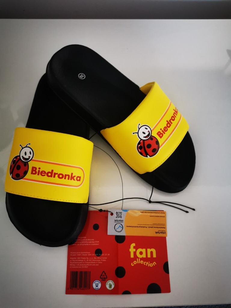 Klapki biedronka z Biedronki 39 fan collection. | Sianów | Kup teraz na ...