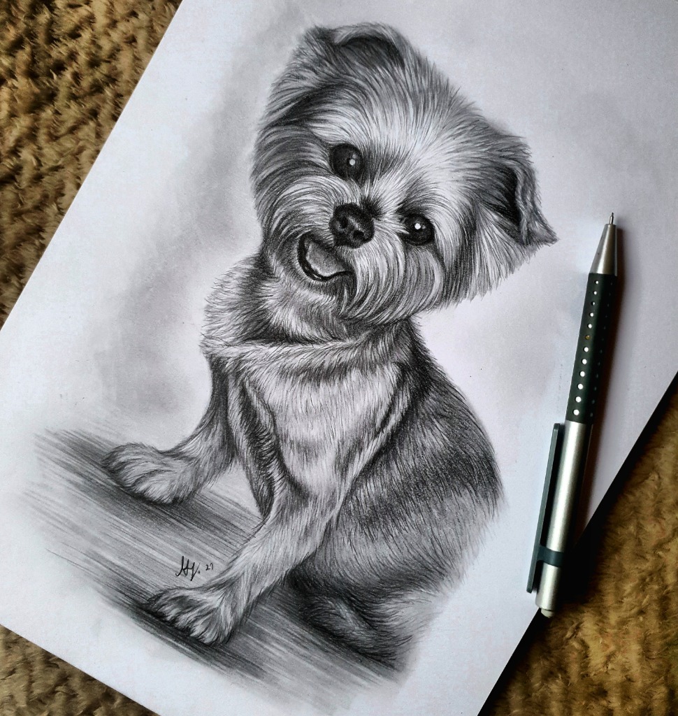 Portret rysunek ze zdjęcia na zamówienie, A4 | Pszczółki | Kup teraz na ...