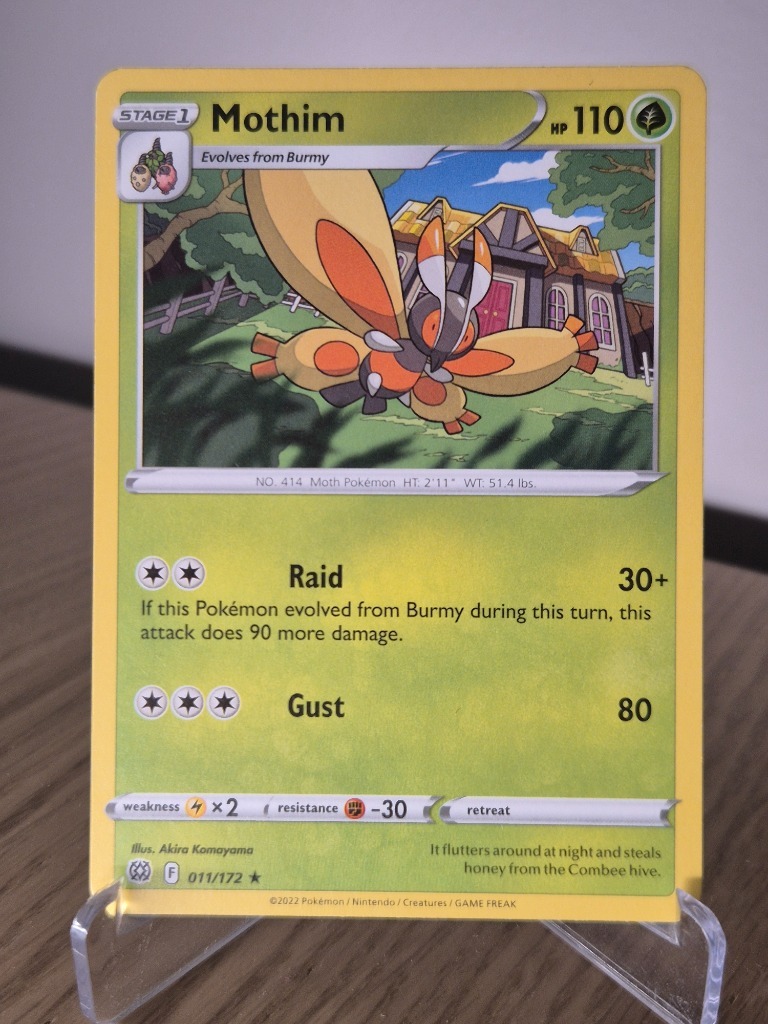 Karta Pokemon TCG: Mothim (BRS 011) | Gostyń | Kup teraz na Allegro ...