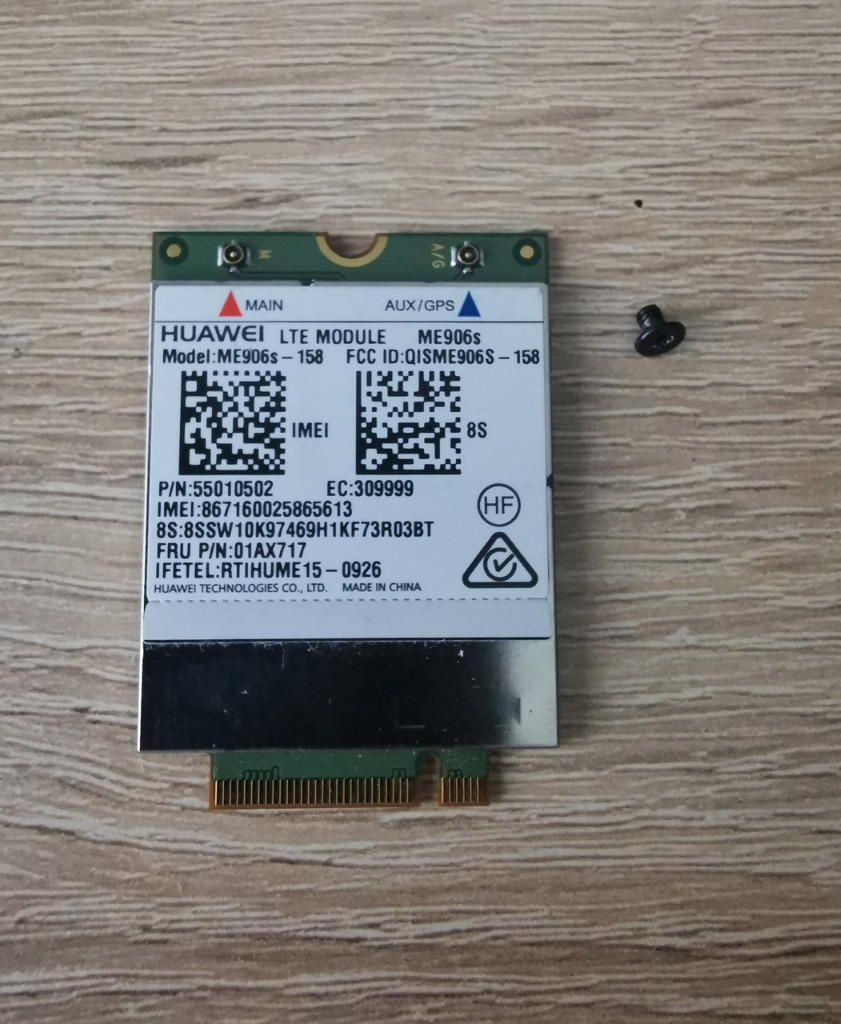 Karta WWAN GPS 4G LTE Huawei ME906s Lenovo | Jankowice k.Pszczyny | Kup ...