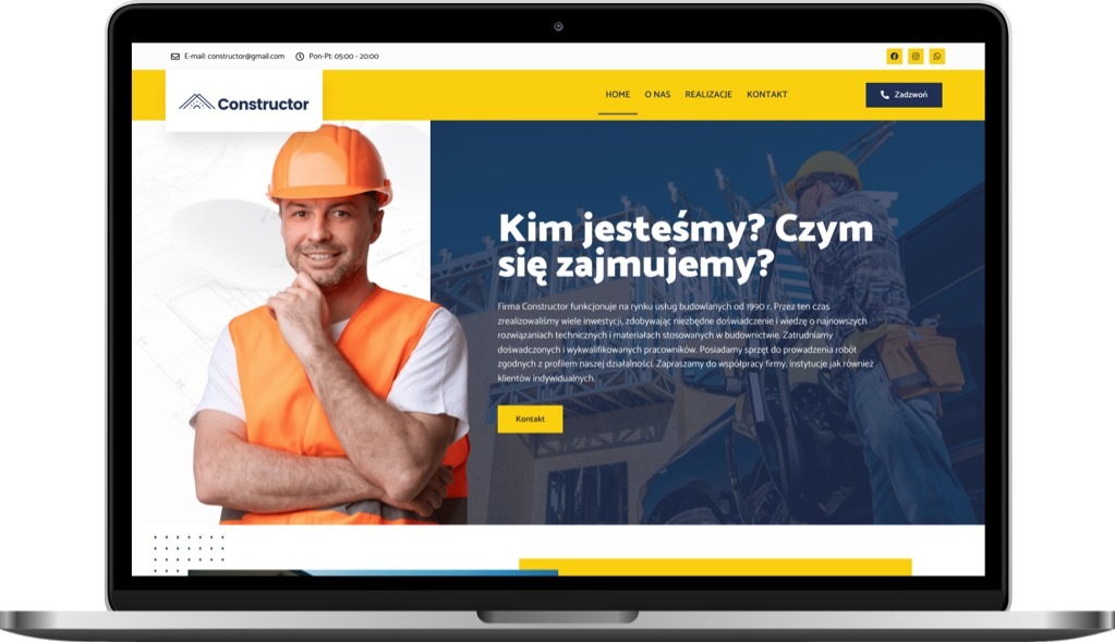 Gotowa strona Internetowa dla branży budowlanej | Aleksandrów Łódzki ...