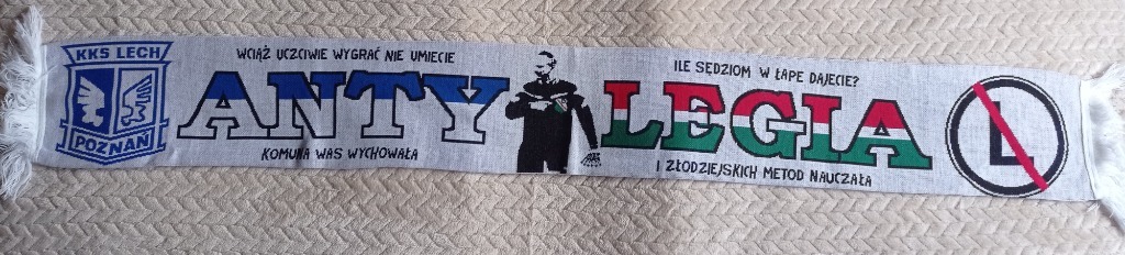 Szal Lech Poznań Cracovia Hooligans Arka | Śrem | Kup teraz na Allegro ...