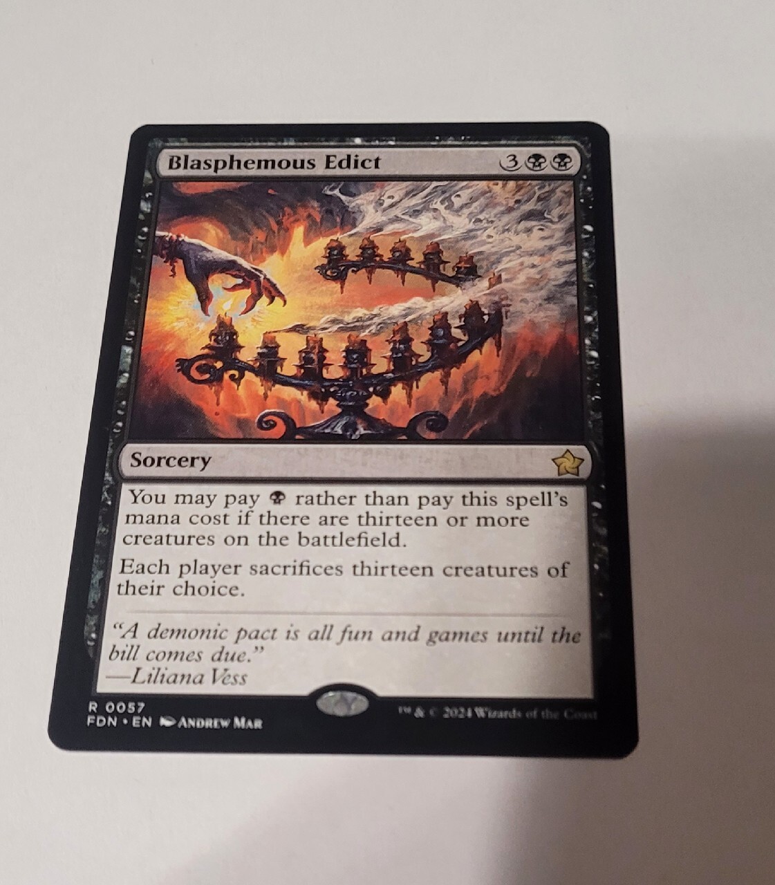 Karta Blasphemous Edict do gry Magic: The Gathering | Stargard | Kup ...