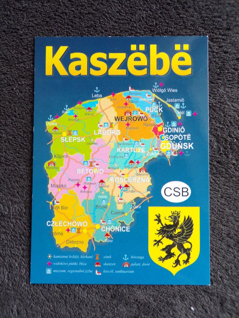 KASZUBY MAPKA HERB GRYF | Kraków | Kup teraz na Allegro Lokalnie