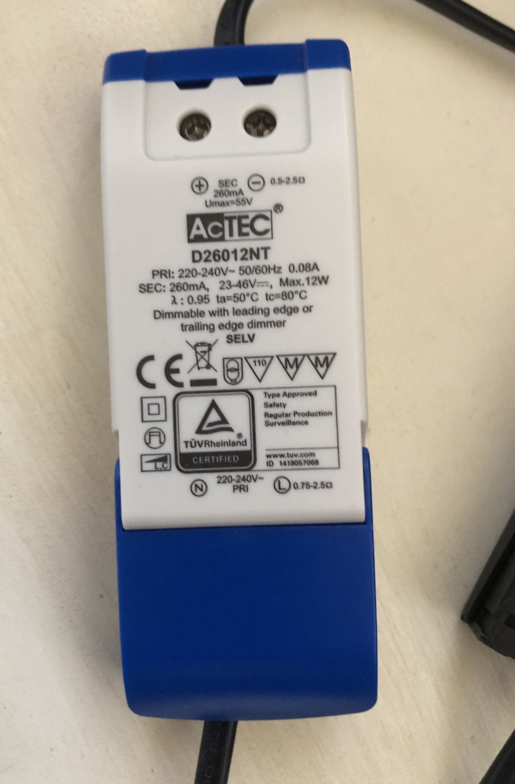 Sterownik driver LED AcTEC D26012NT | Sianów | Kup teraz na Allegro ...