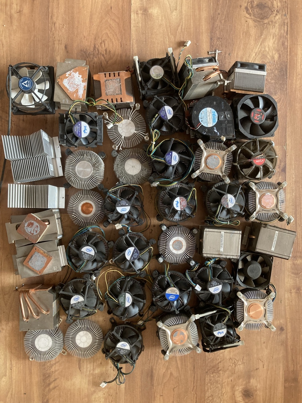 Radiatory wentylatory chłodzenia cpu złom intel amd aluminium miedź ...