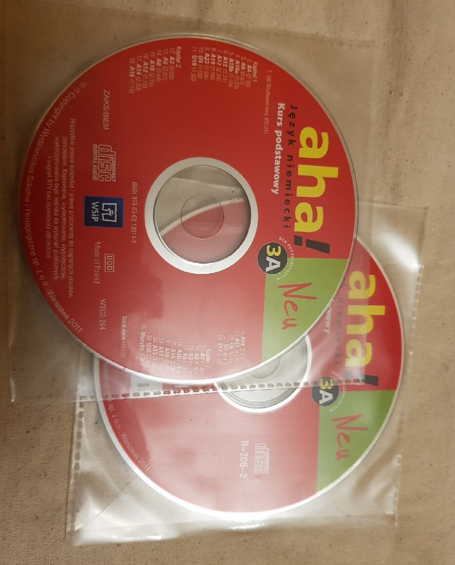 Płyta do podręcznika Aha! 3A język niemiecki | Kraków | Kup teraz na ...