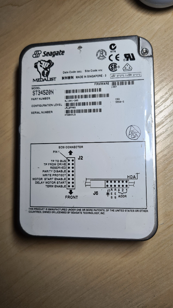 ST34520N Seagate Medalist Pro 4 55GB Retro SCSI | Koszalin | Kup teraz na Allegro Lokalnie