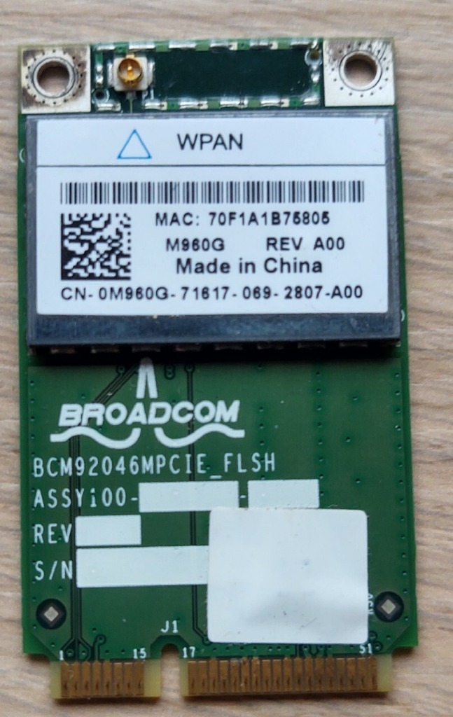 Karta Bluetooth wpan Card M960G Broadcom do dell | Turka | Kup teraz na ...
