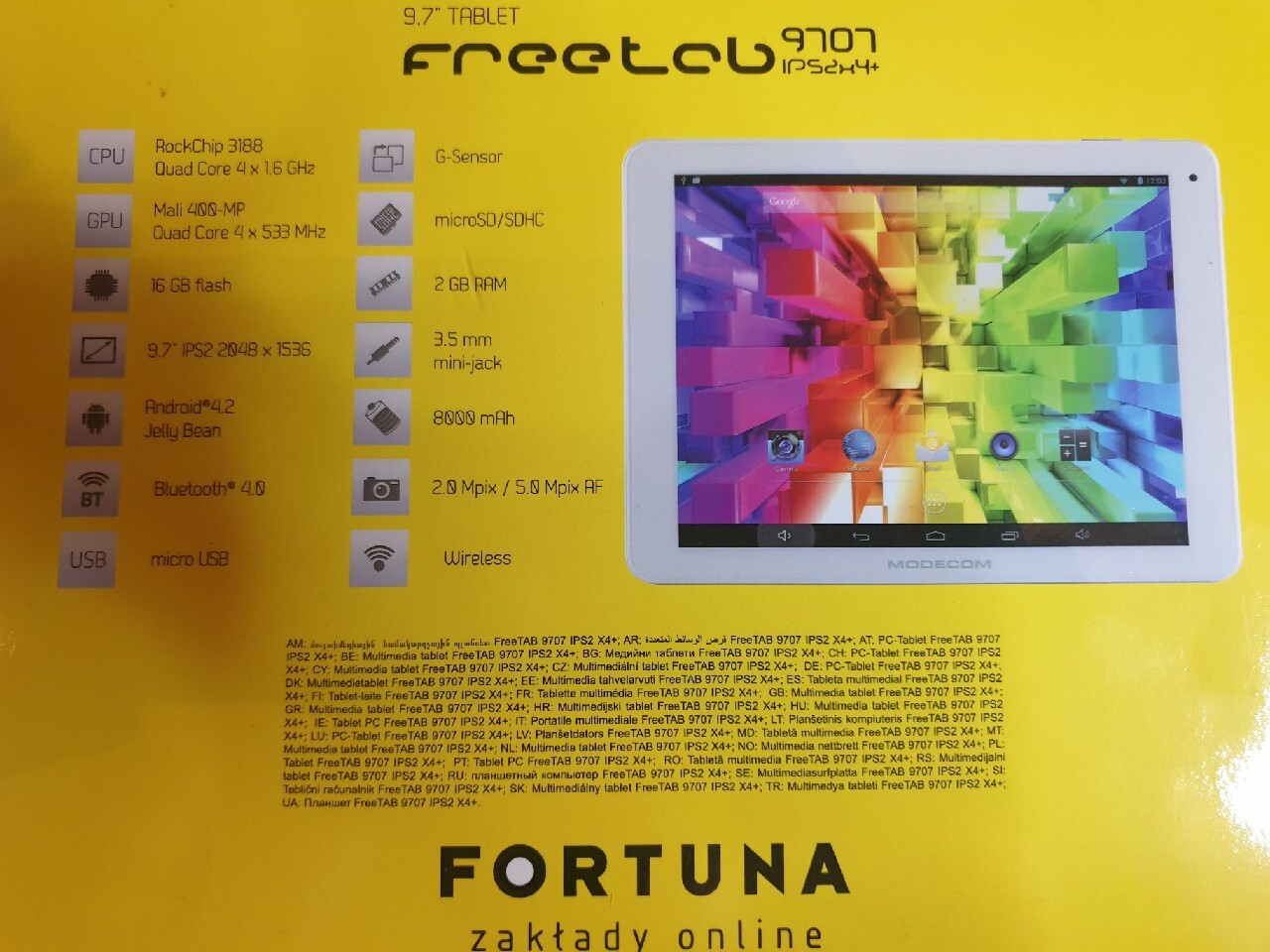 TABLET FORTUNA 9.7 CALA | Warszawa | Kup teraz na Allegro Lokalnie