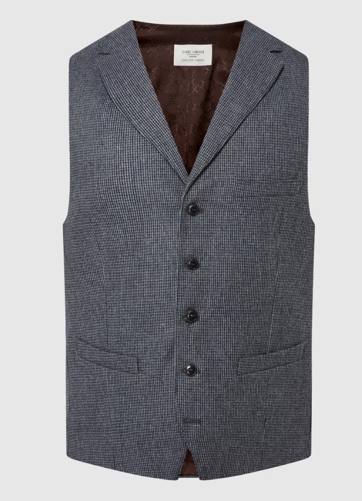 Kamizelka Carl Gross szara wełniana r48 | Warszawa | Kup teraz na ...