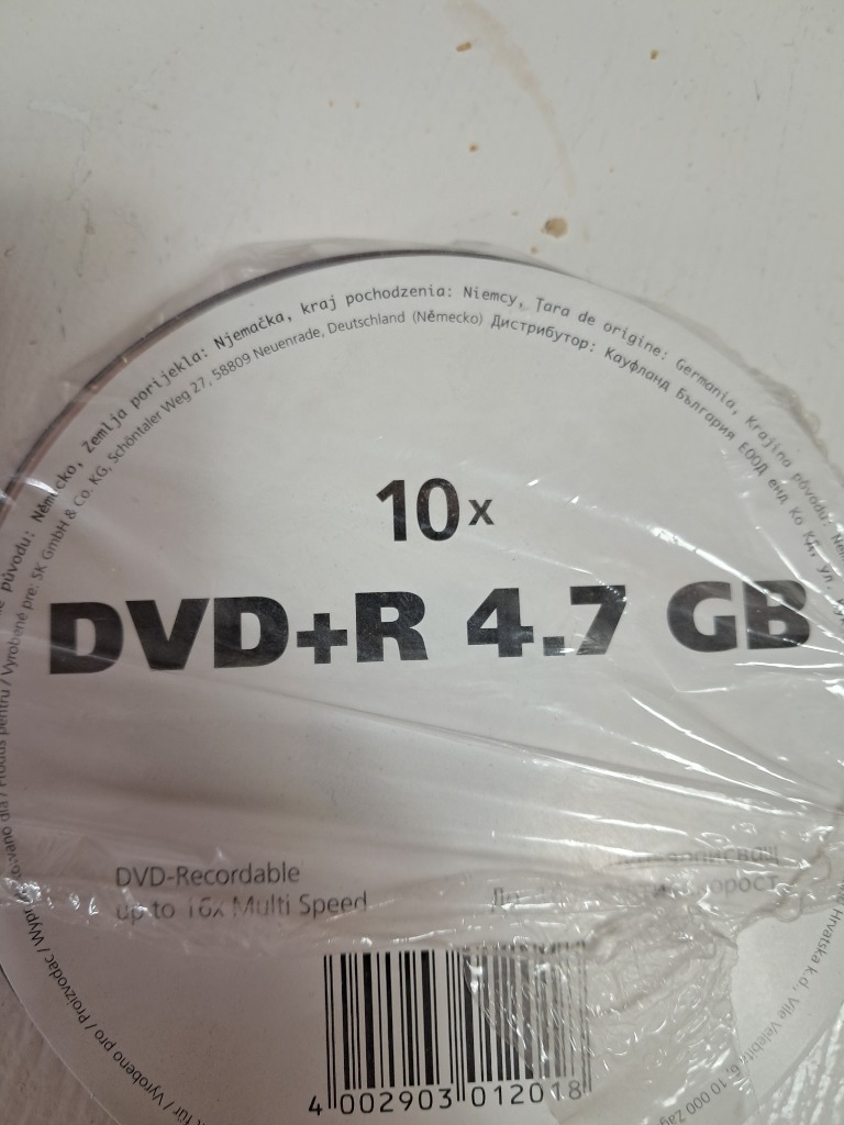 9 sztuk Płyt DVD+R Recordable 4 7 GB up to 16x Multi Speed | Wołomin ...