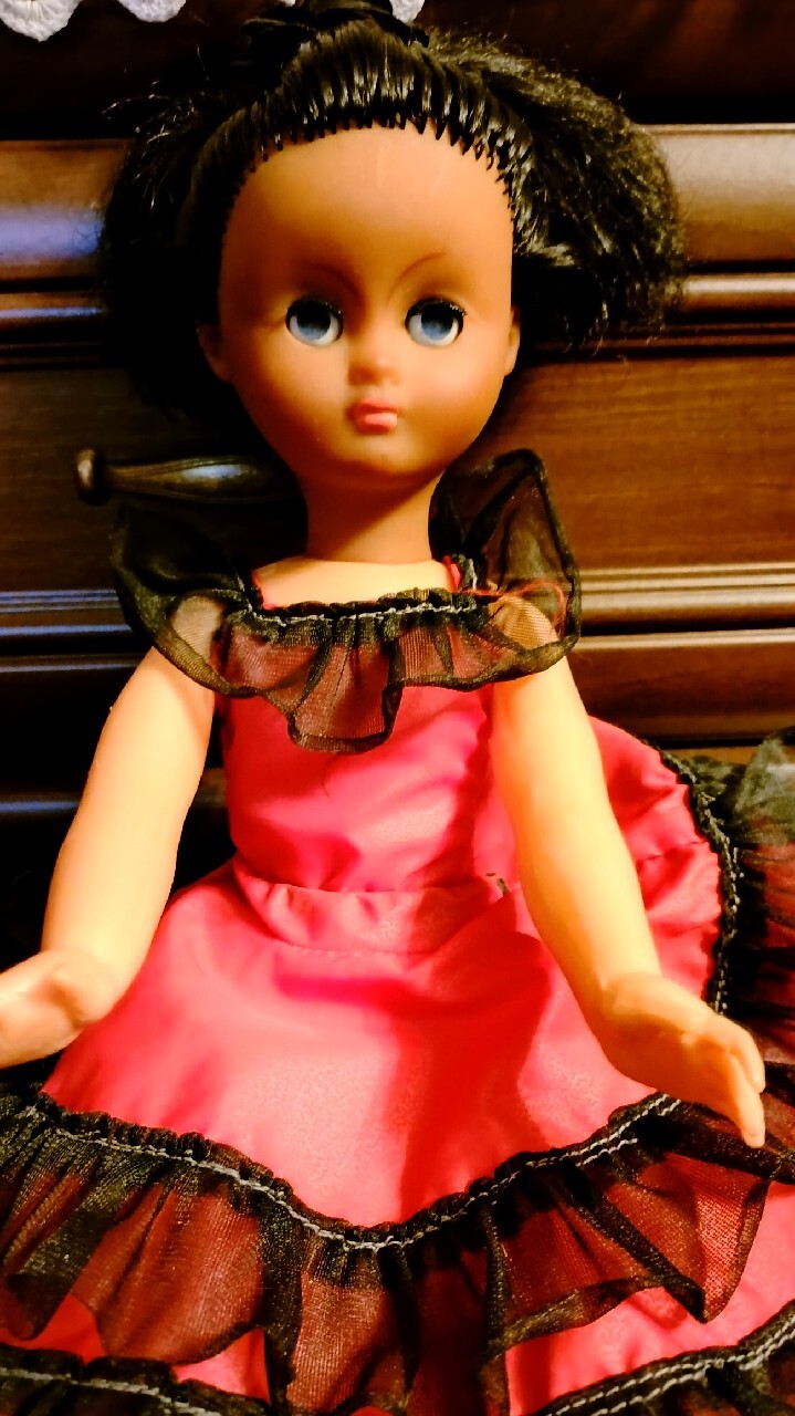 STARA LALKA PRL KRAWAL HISZPANKA CARMEN | Czeladź | Kup teraz na ...