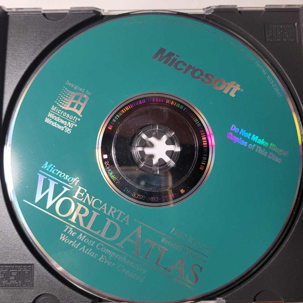 Microsoft Encarta World Atlas 1998 Edition Unikat | Malanowo Stare ...