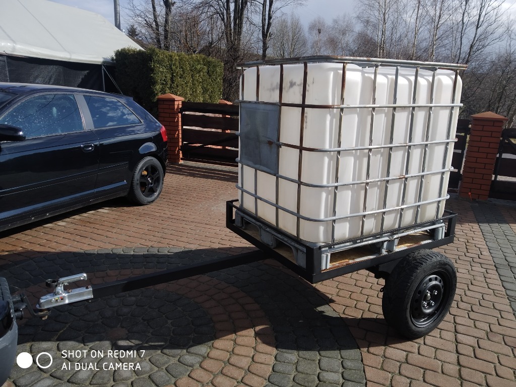 przyczepka wózek pod mauzer 1000l z podłogą | Zgłobień | Ogłoszenie na ...