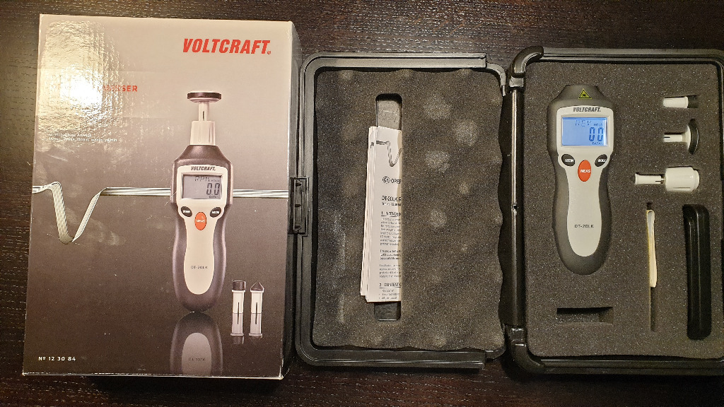 Tachometr ręczny cyfrowy Voltcraft DT20LK LCD 2 | Strzelin | Ogłoszenie ...