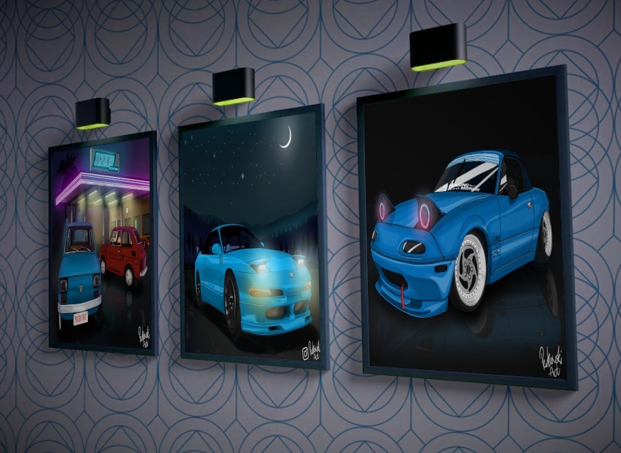 Rysunki aut - idealne na prezent i nie tylko! | Osięciny | Kup teraz na ...