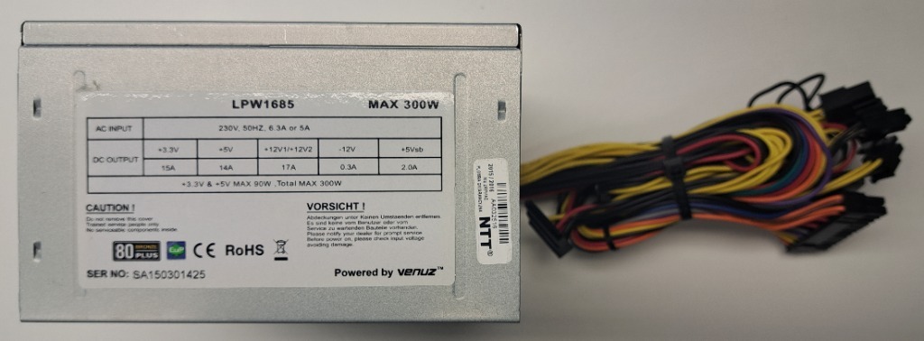 Zasilacz Venuz ATX300W – 80 PLUS BRONZE | Rzeszów | Kup teraz na Allegro Lokalnie