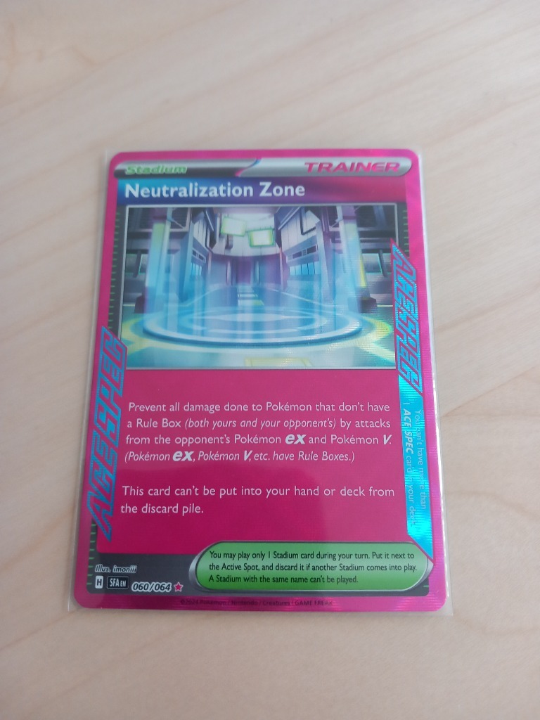 Neutralization Zone 060/063 ACE SPEC Rare Pokemon Card (SV Shrouded ...