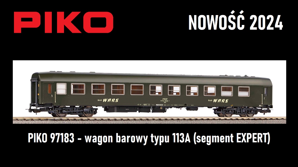 PIKO 97183 - wagon barowy WARS PKP typu 113A - NOWOŚĆ 2024 | Toruń ...