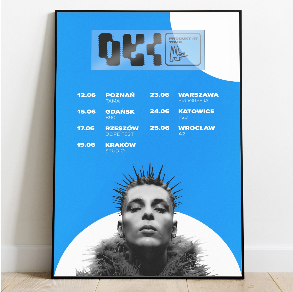 PLAKAT Oki Produkt47 Tour | Warszawa | Kup teraz na Allegro Lokalnie