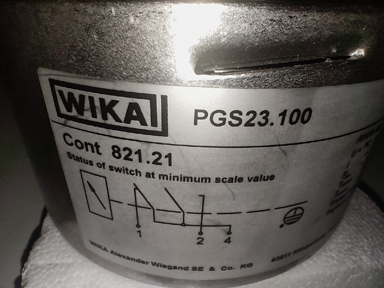 Manometr kontaktowy Wika PGS23.100 0-10bar | Wielka Wieś | Kup teraz na Allegro Lokalnie