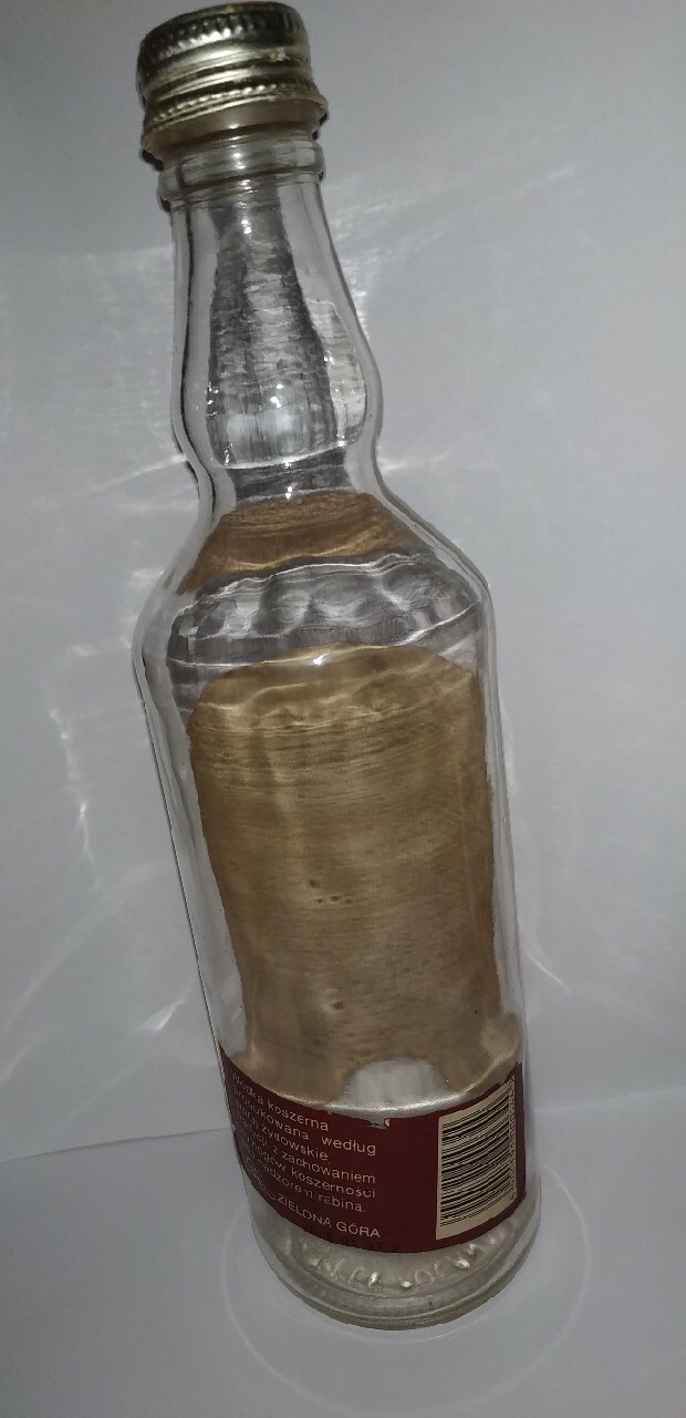 Butelka po wódce wódka koszerna Cadyk PRL Polmos | Warszawa | Kup teraz ...