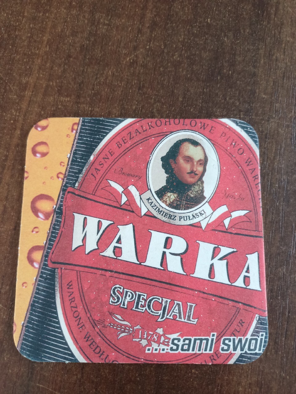 Podkładka pod piwo Browar Warka | Tychy | Licytacja na Allegro Lokalnie