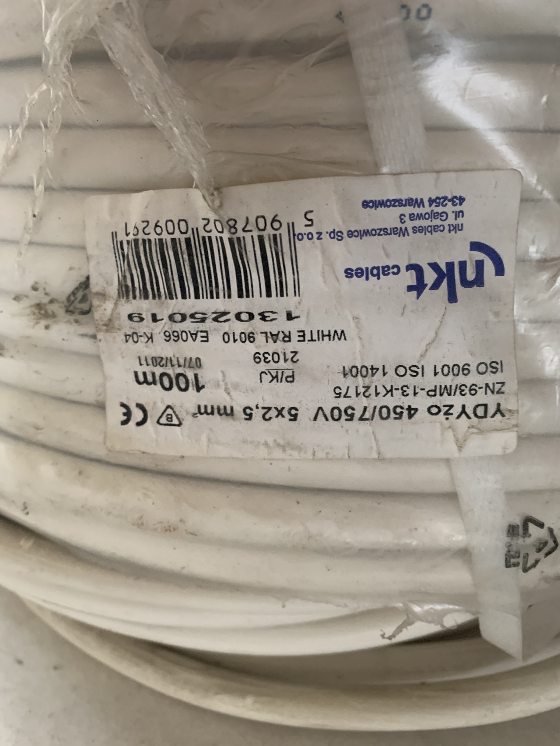 Kabel siłowy 5x2,5 75mb | Zielonka | Kup teraz na Allegro Lokalnie