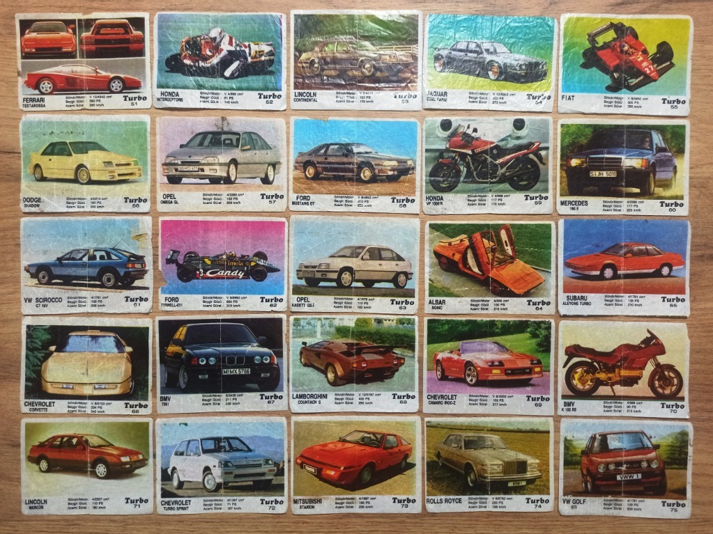 GUMA TURBO 51120 PEŁNA SERIA 70 SZT SAMOCHODY | Suchodoły | Kup teraz ...