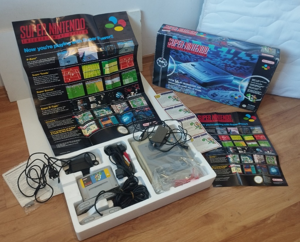 Konsola Super Nintendo SNES Fun Set Super Mario World PAL EURO ...