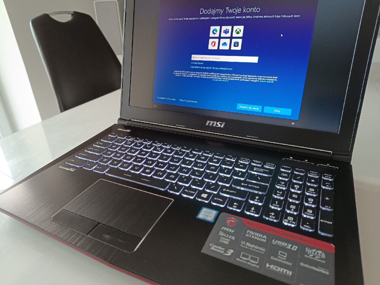 Laptop gamingowy MSI ge62 i7 8GB RAM 1TB | Konstantynów Łodzki | Kup ...