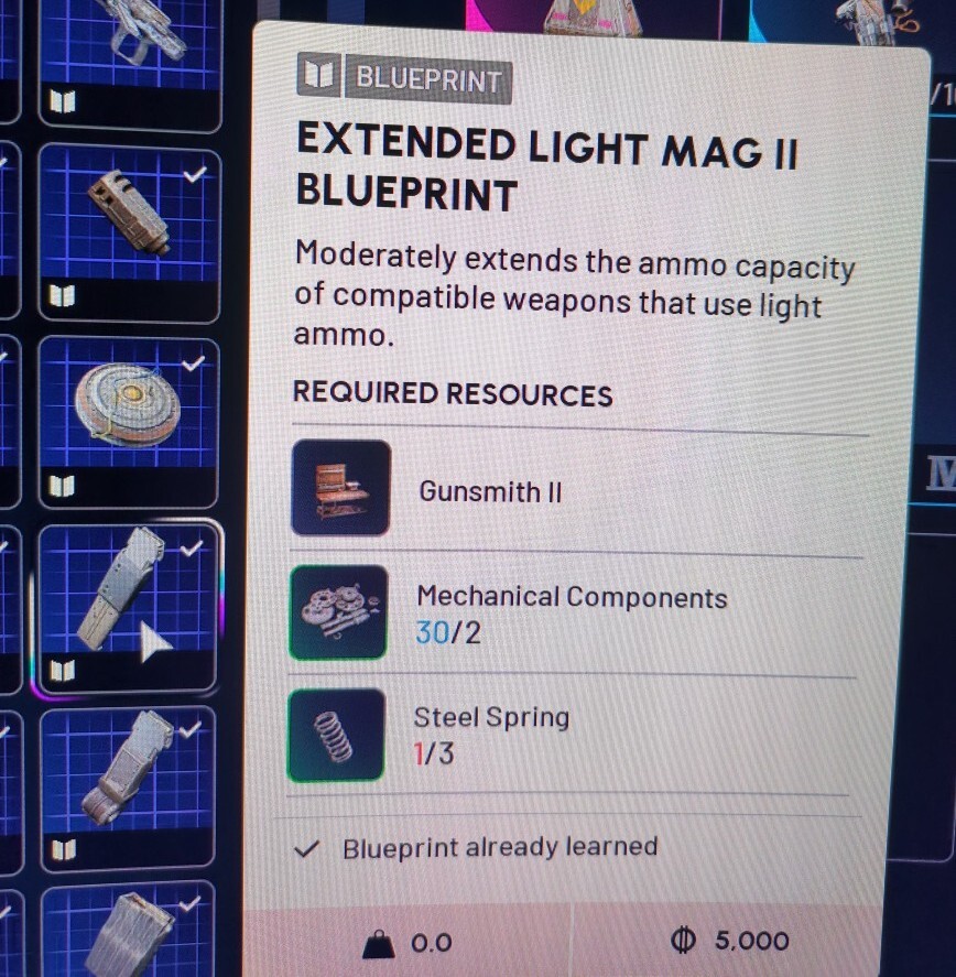 Większy lekki magazynek II extended light mag plan blueprint ARC ...