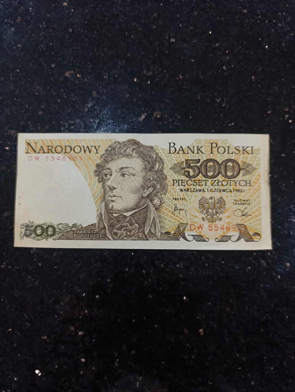 Banknoty 500 PLN 1982 | Rzgów | Licytacja na Allegro Lokalnie