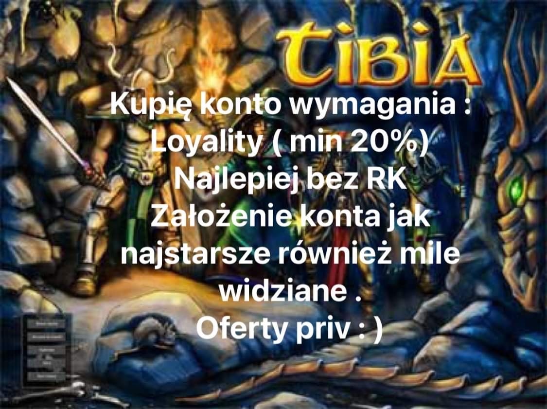 Tibia Account - Niska cena na Allegro.pl