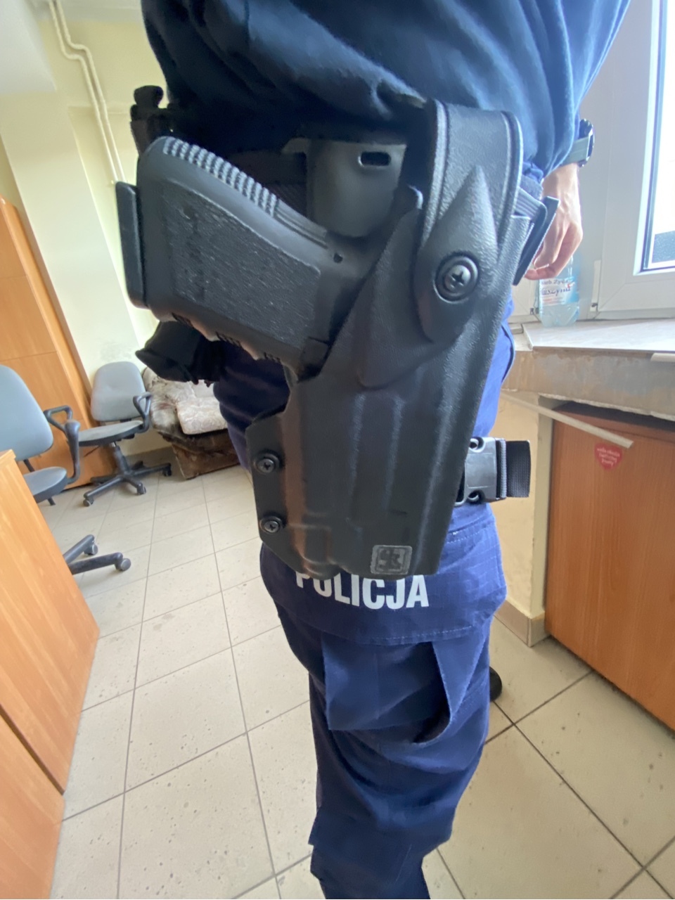 Kabura kydex udowa Glock 19 19x 45 latarka tlr7a | Nowy Targ | Kup ...