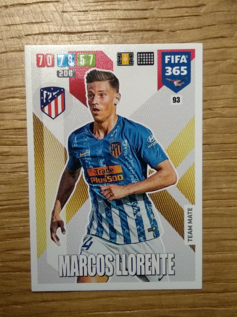 Karta Fifa 365 2020 Panini Marcos Llorente nr 93 Atletico Madryt ...