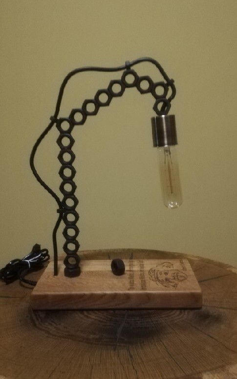 Lampka nocna Lampa na biurko LOFT Edison Einstein | Włocławek | Kup ...