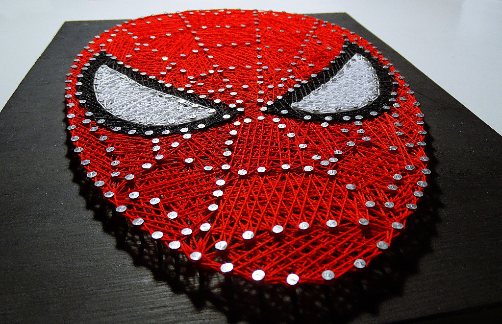 Spider-man obraz string art | Goleńsko | Ogłoszenie na Allegro Lokalnie
